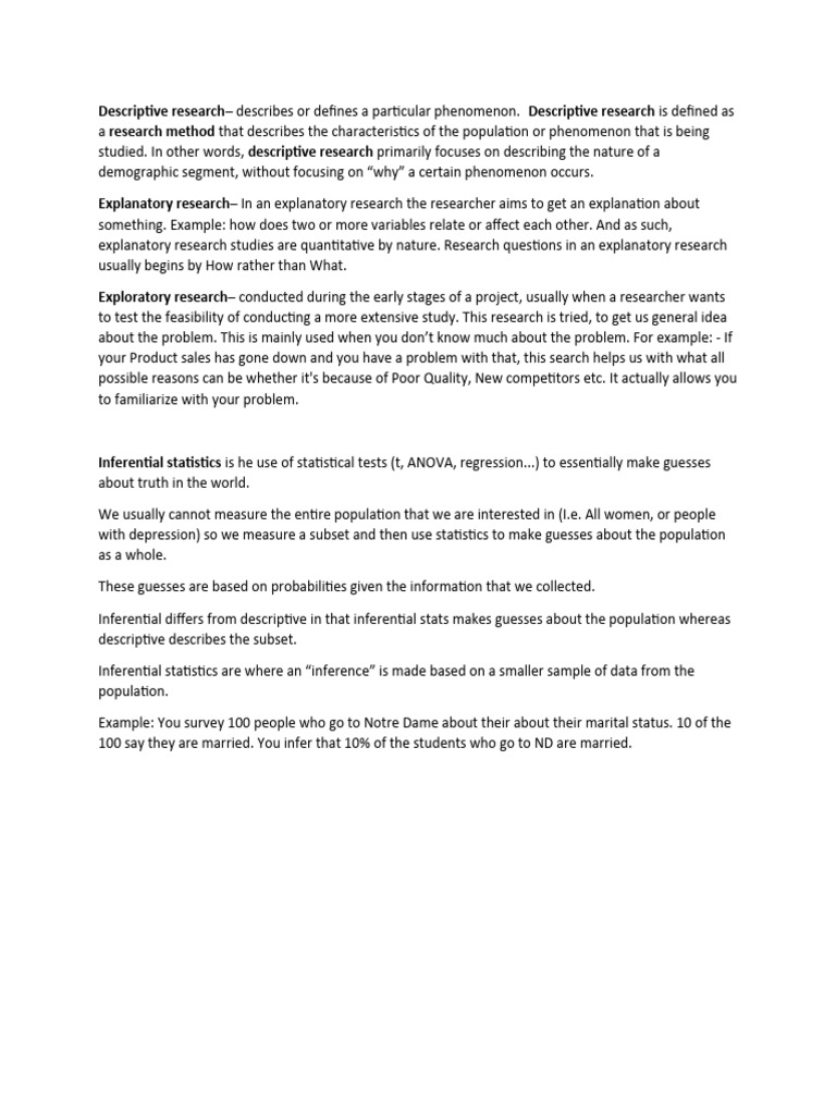 Descriptive Research | PDF