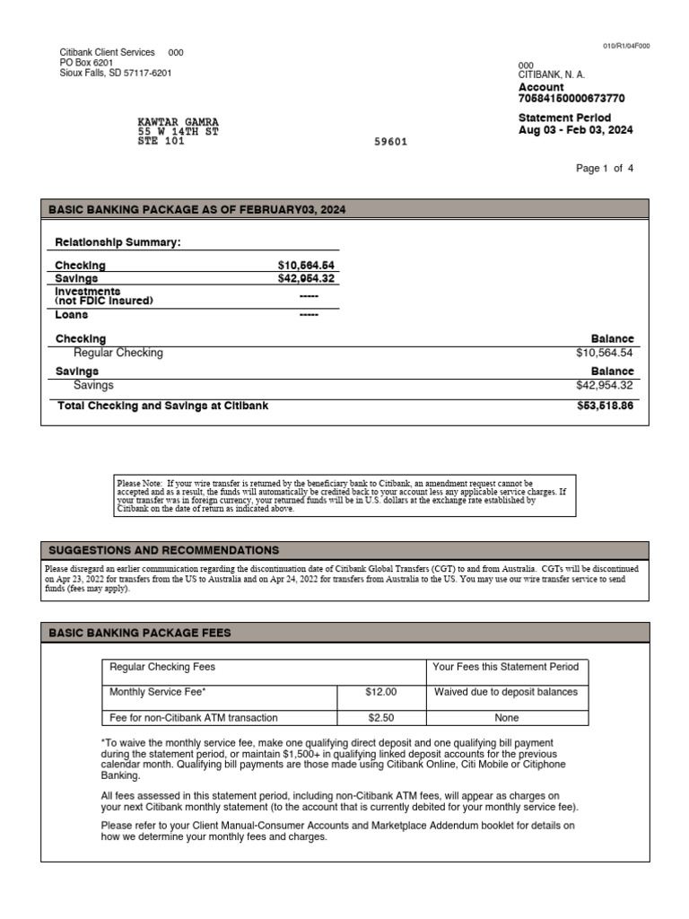 Bank Statement 8-3-2023 - 2-3-2024 | PDF | Transaction Account | Debit Card