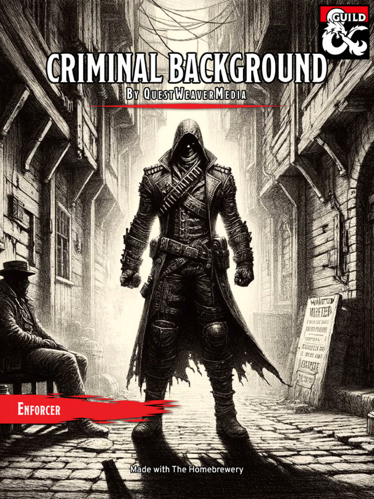 D&D 5E Enforcer Background Guide | PDF | Organized Crime