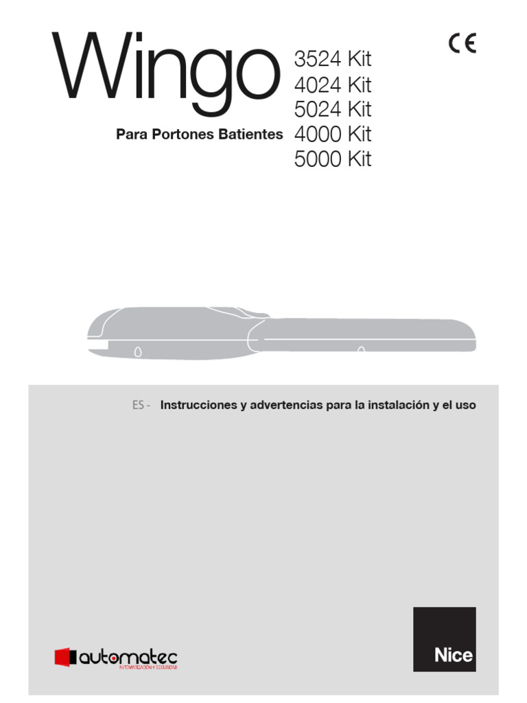 Manual de Instalación Wingo 3524 | PDF | Tornillo