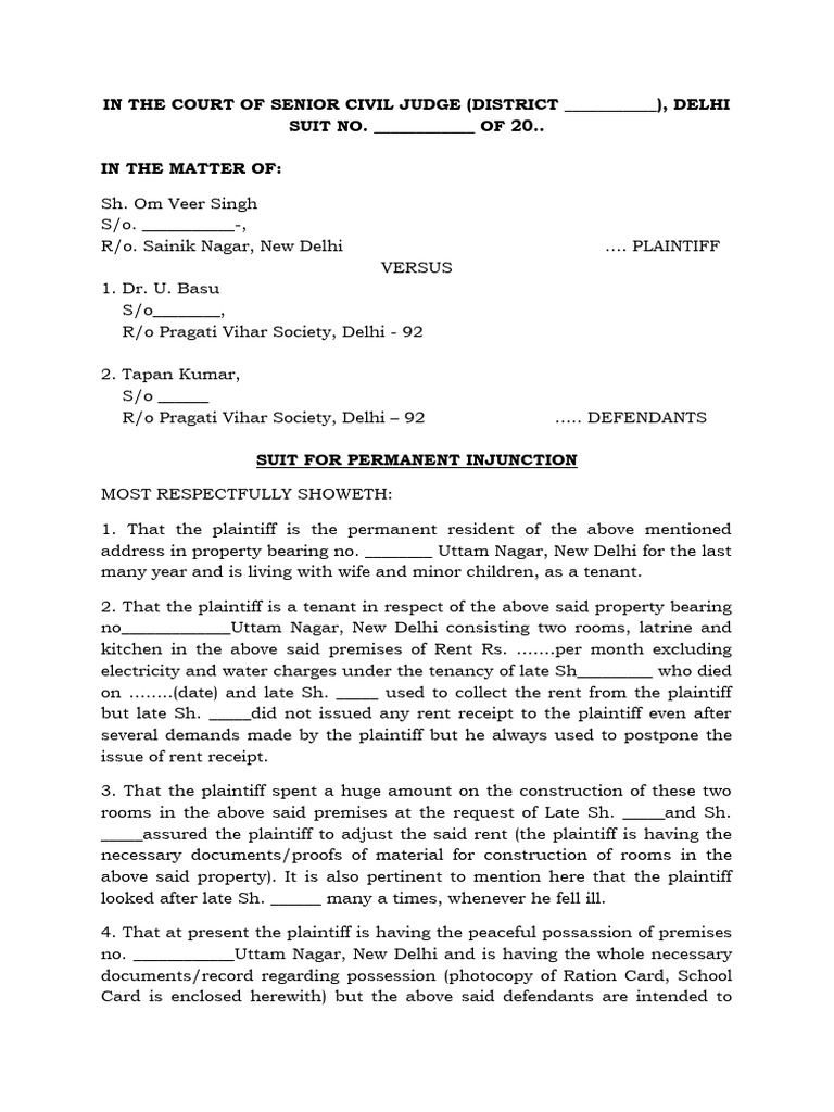 Permanent Injunction | PDF | Lawsuit | Cause Of Action