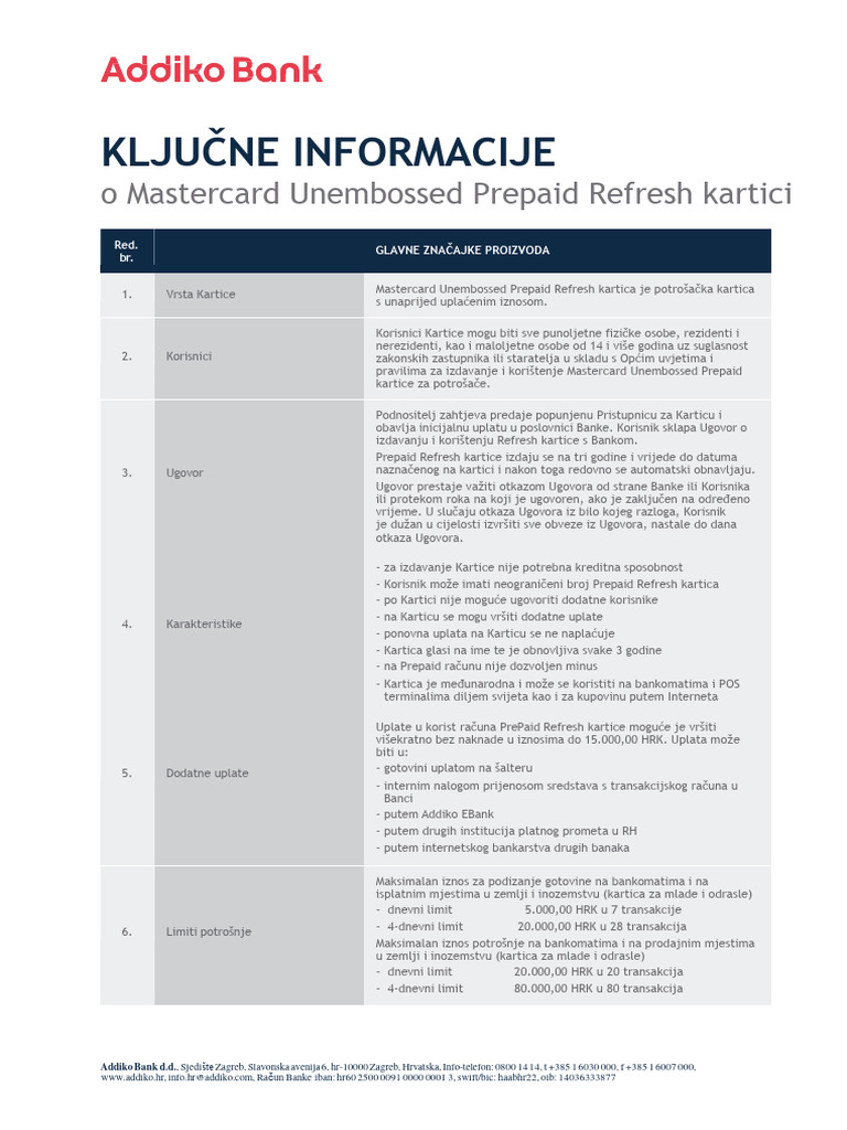 kljucne-informacije-o-mastercard-unembossed-prepaid-refresh-kartici-0 | PDF