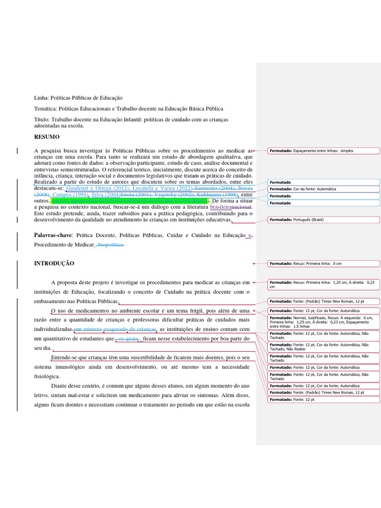 Projeto de MESTRADO 2024 | PDF | Pré-escola | Pesquisa qualitativa