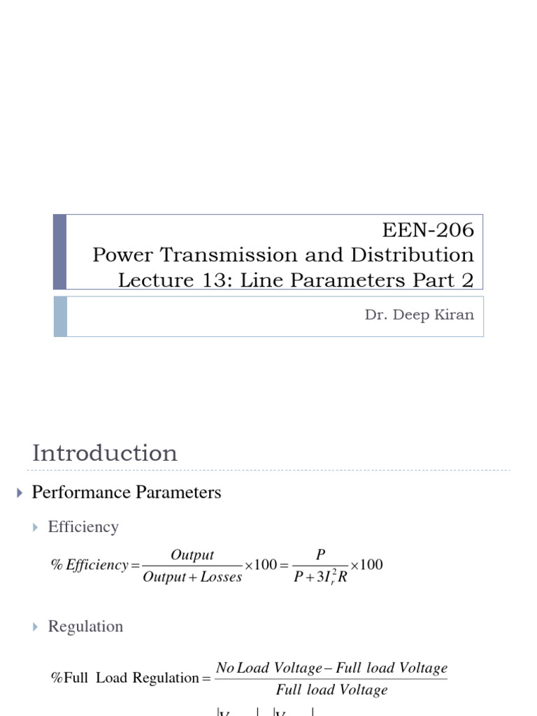 Lecture 13 | PDF | Electric Power Transmission | Electromagnetism