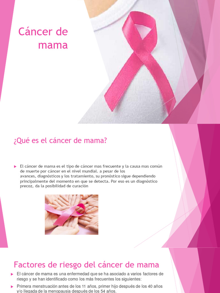 Cancer de Mama Diapositiva | PDF | Cáncer de mama | Cáncer
