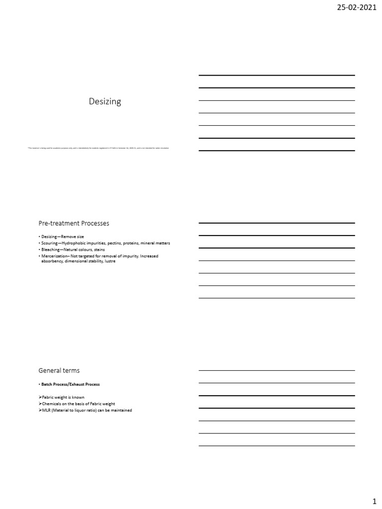 1 Desizing | PDF | Sodium Hydroxide | Enzyme