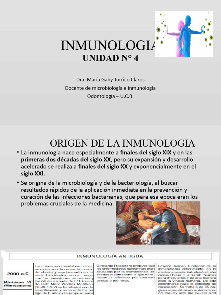Unid N°4 Inmunologia | PDF | Sistema inmune | Linfocitos