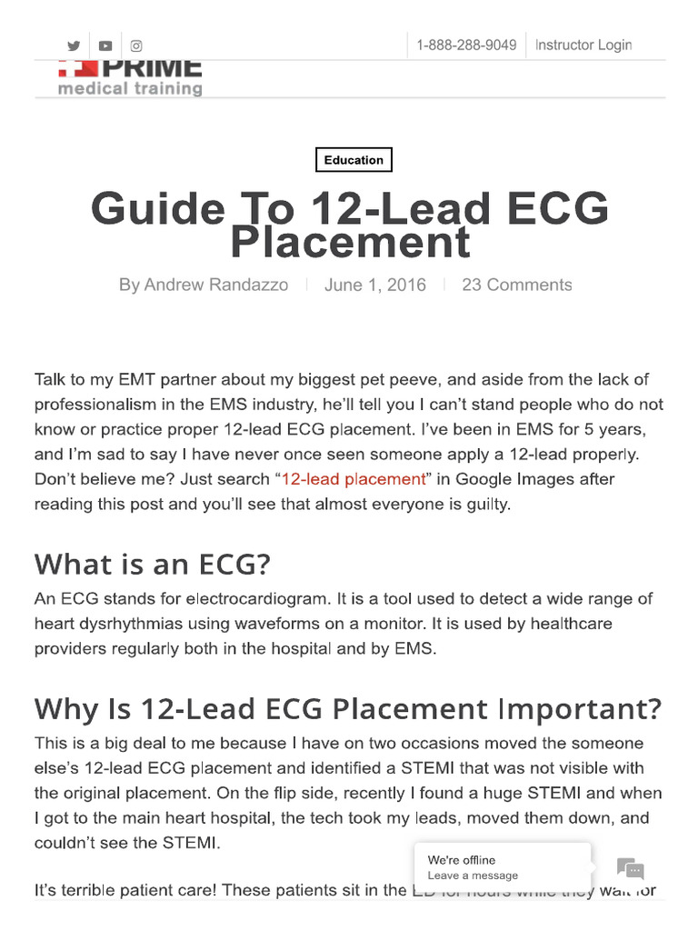 12 lead ecg | PDF