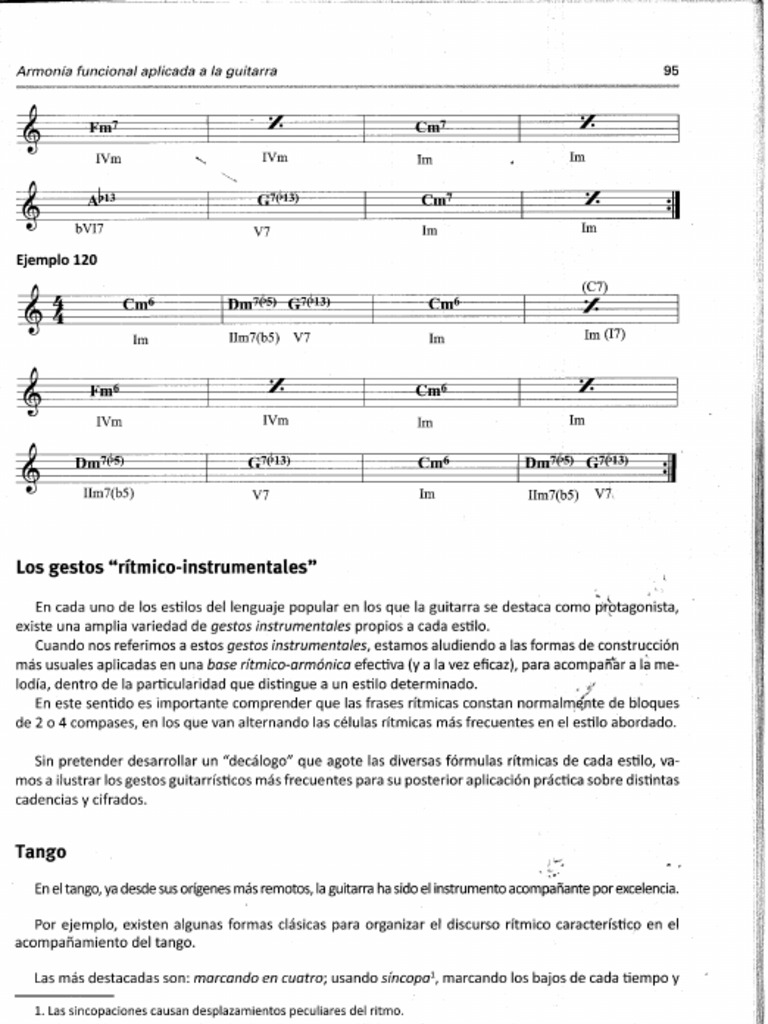 Armonía Funcional Aplicada A La Guitarra - Ricardo Ozán 91-100 | PDF