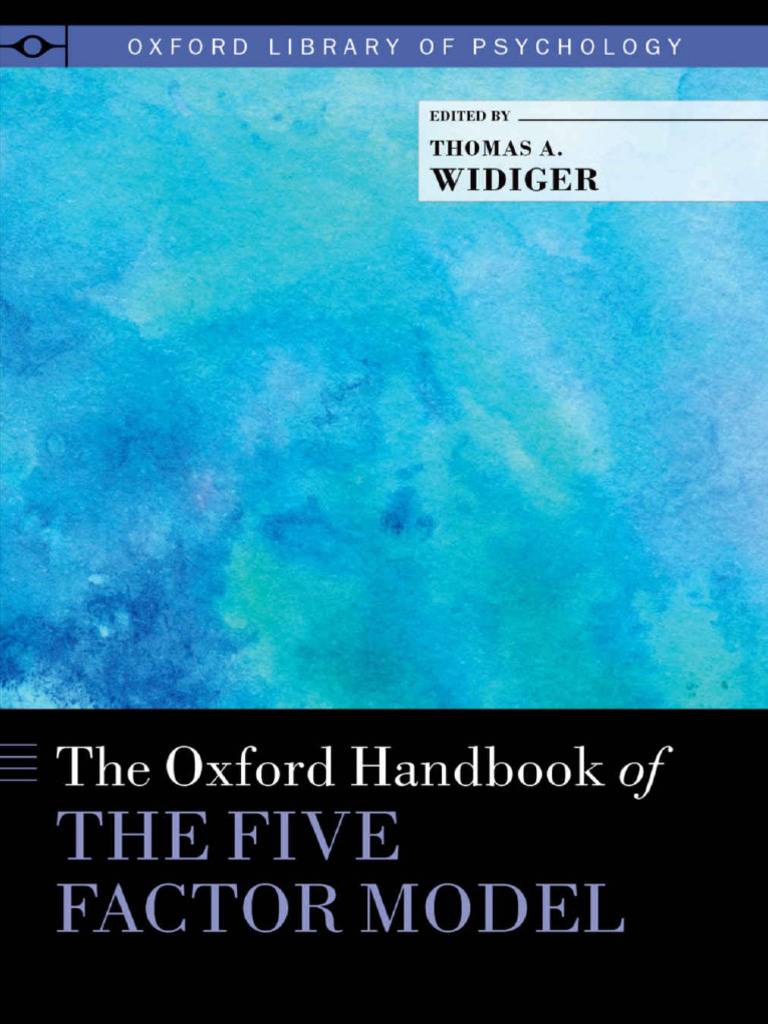 Oxford Handbook of The Five Factors Model | PDF | Personality Disorder | Mental Disorder