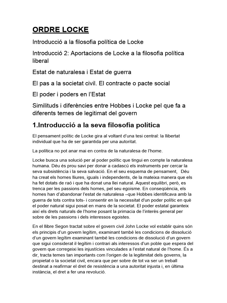 Filosofia Locke | PDF