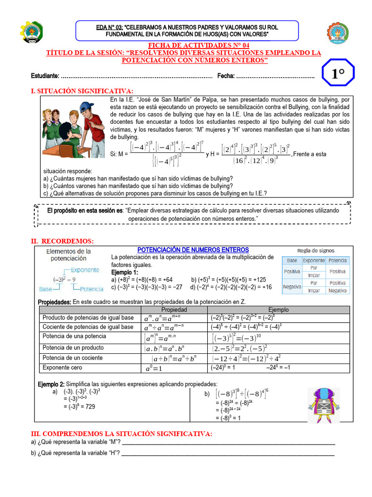 POTENCIA | PDF | Exponenciación | Matemáticas
