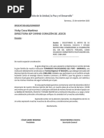 Oficio Solicitando Una Banda | PDF | Viajes y turismo