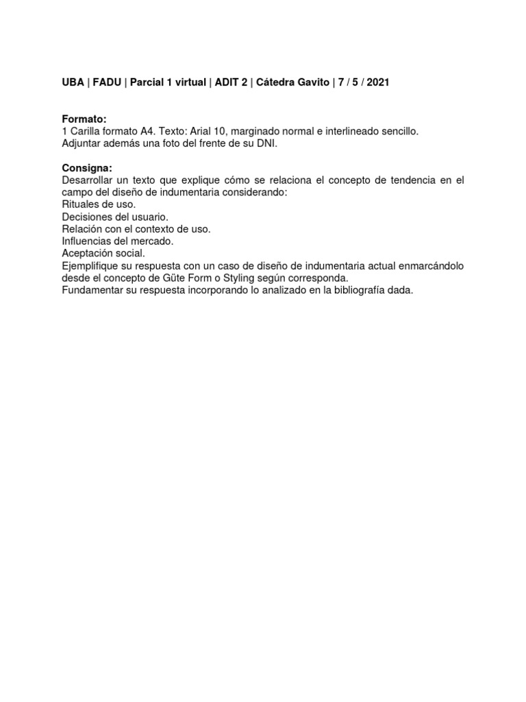 Adit 2 Gavito Parcial 1 2021 | PDF | Negocios | Arte