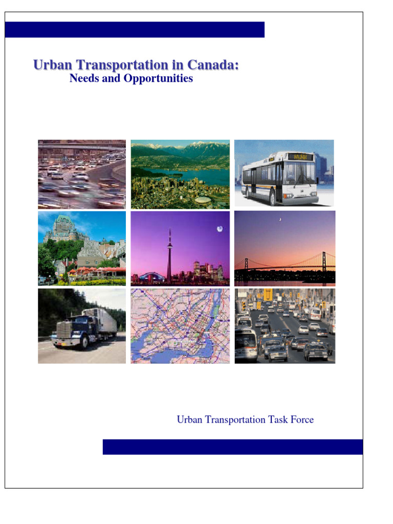 Urban Transportation Needs in Canada | PDF | Public Transport | Transport