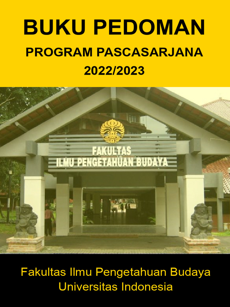 Buku Pedoman Pascasarjana Tahun Akademik 2022 2023 1 | PDF | Seni | Sains & Matematika