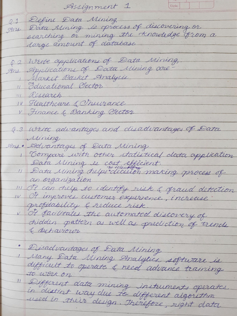 Dm Assignment 1 Pdf 