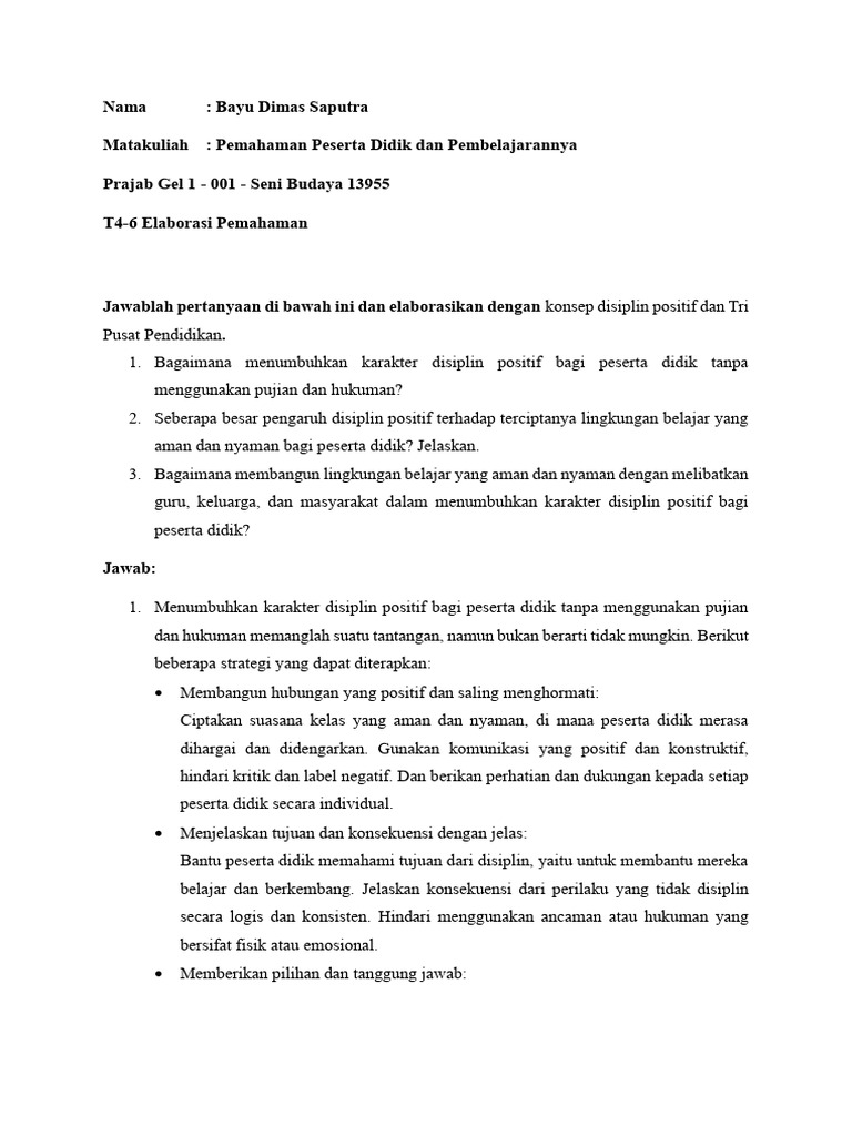 T4-6 Elaborasi Pemahaman PDD Bayu Dimas Saputra | PDF