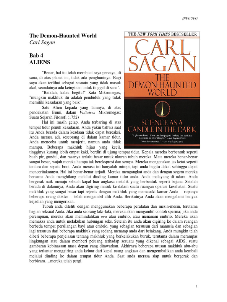 The Demon-Haunted World - Carl Sagan - Bab 4 Aliens | PDF