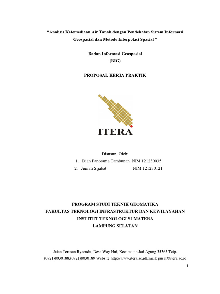 Proposal KP Big1 | PDF