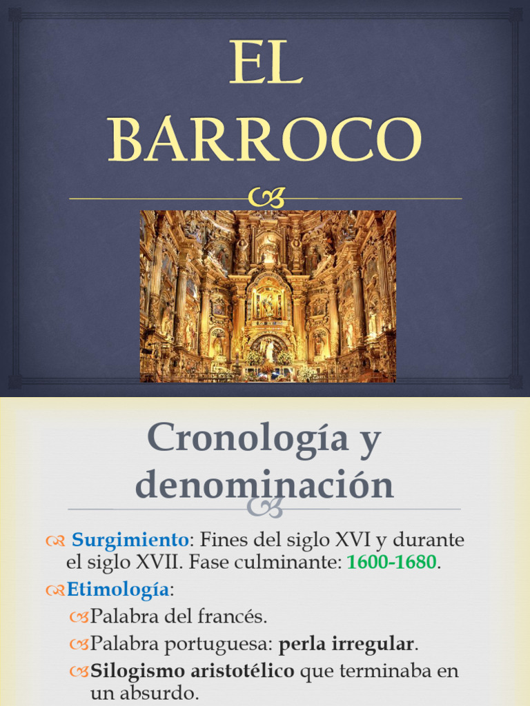 Power Point Clase Barroco | PDF | Barroco