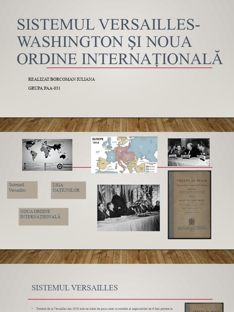 Sistemul Versailles Washington | PDF