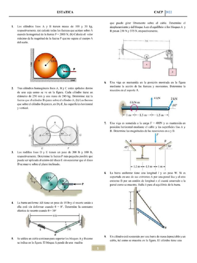 Ejercicios de Fisica Estatica .Docx - 20240402 - 210152 | PDF