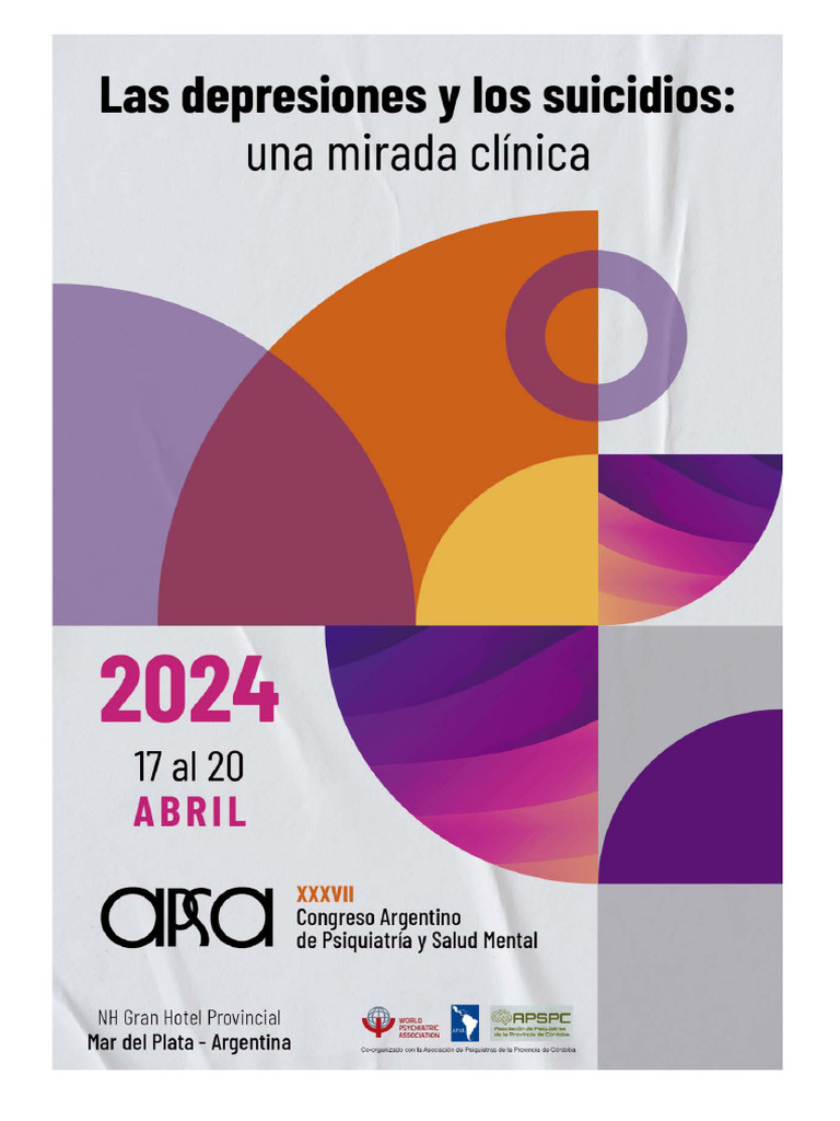 Programa 2024 | PDF | Psiquiatría | Suicidio