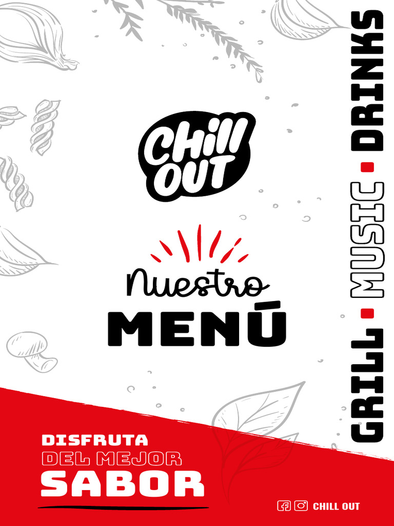 Menú Chill Out: Sabor y Relax en Santo Domingo | PDF | ensalada | Carne
