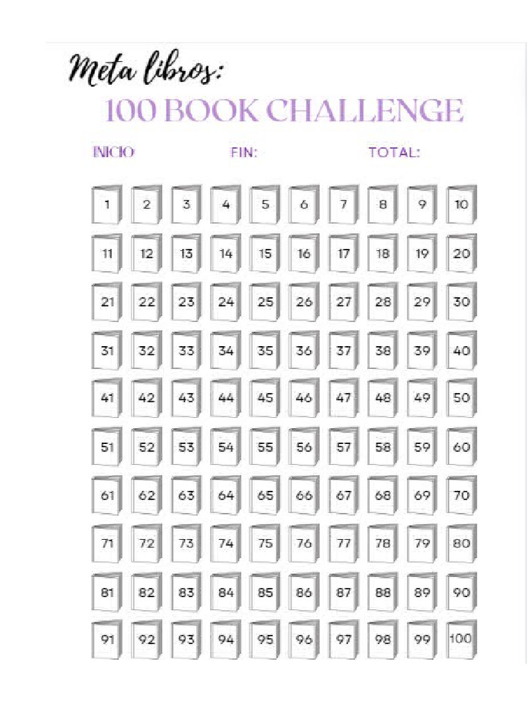 100 Book Challenge | PDF