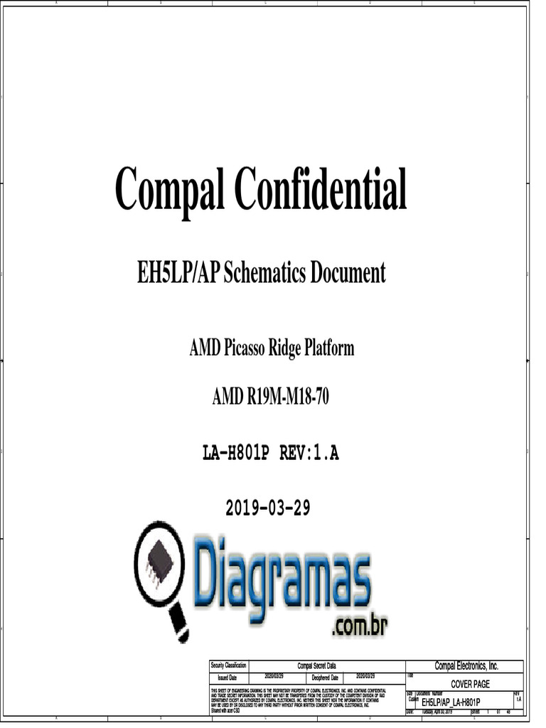 Compal EH5LP - AP LA-H801P Rev 1.A (DIAGRAMAS - COM.BR) | PDF ...