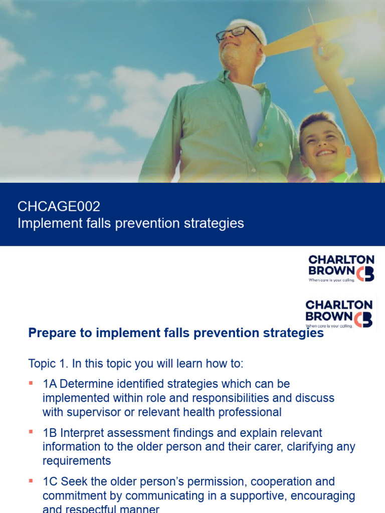 CHCAGE002 PowerPoint Slides.v1.7 | PDF | Caregiver | Risk CHCAGE002 PowerPoint Slides.v1.7 | PDF | Caregiver | Risk