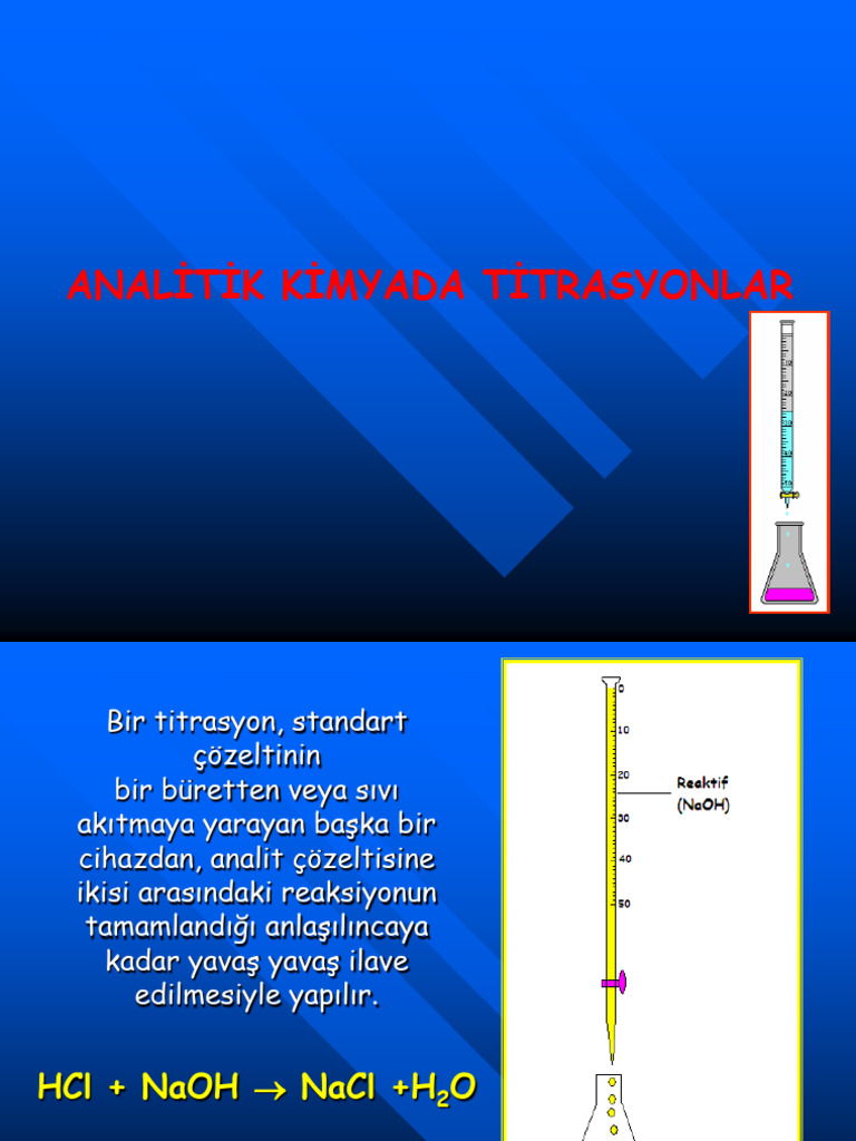 Anali̇ti̇k Ki̇mya 4.ders | PDF