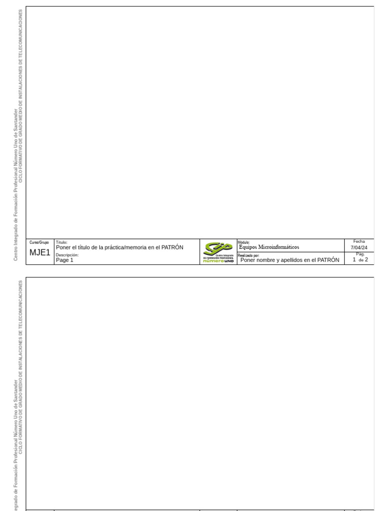 Plantilla Lámina A3 Horizontal Cifpn1 | PDF
