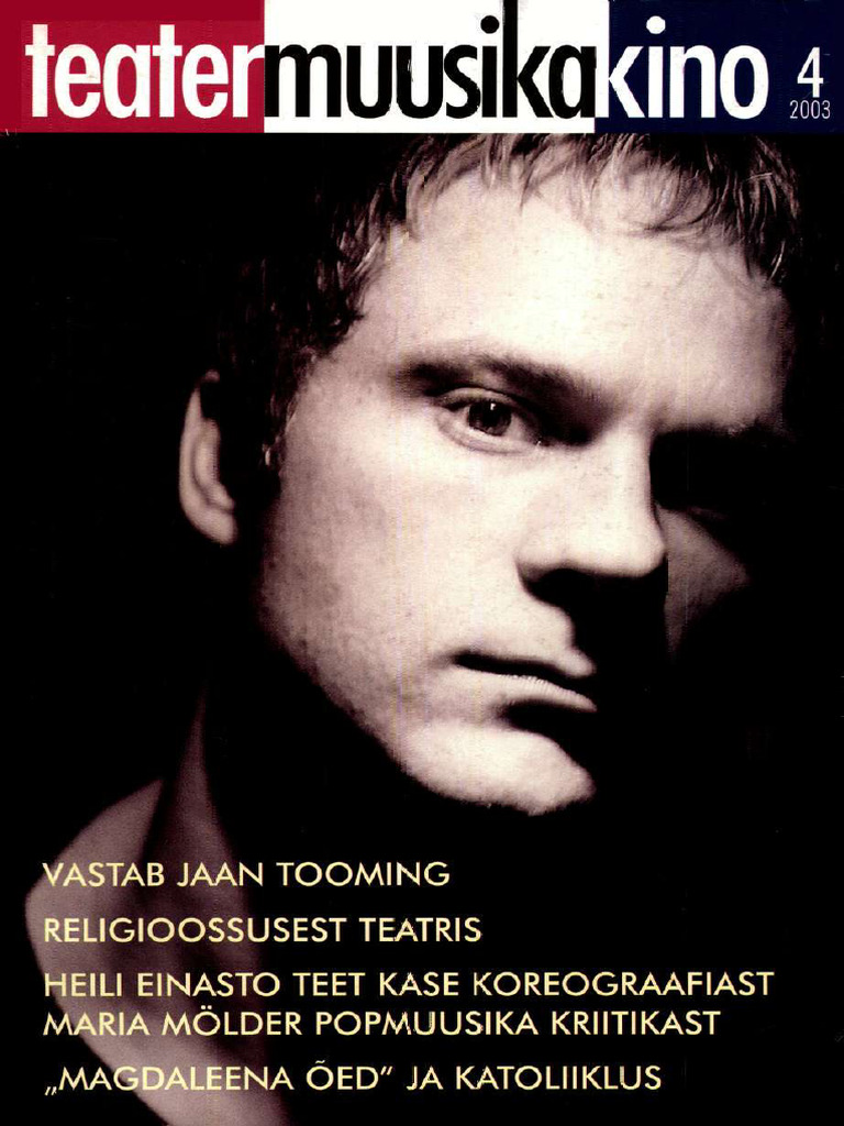 Teater Muusika Kino 2003-04-0001 | PDF