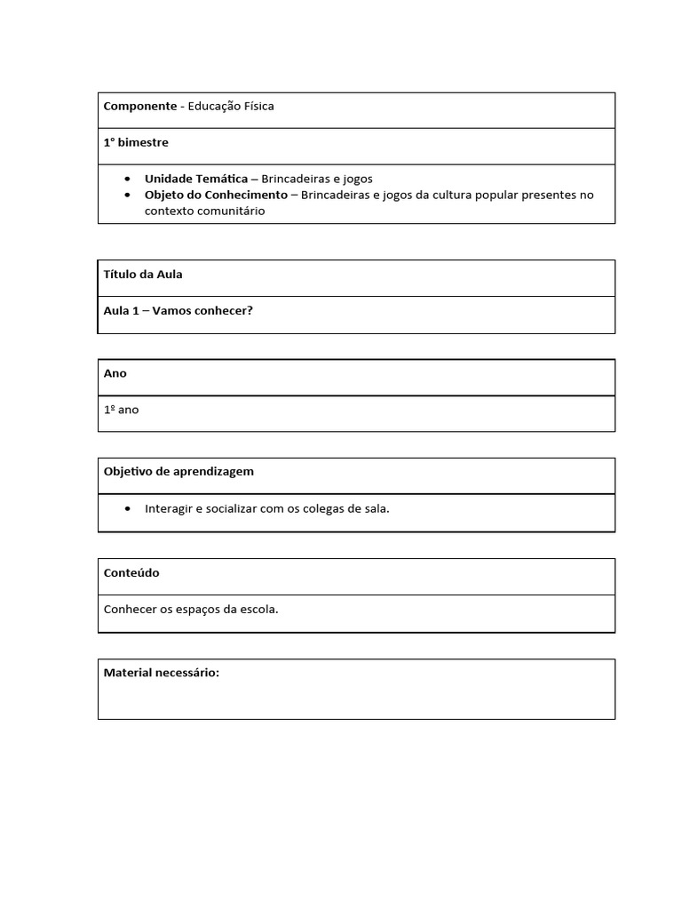 Aula 01 – Vamos conhecer | PDF Aula 01 – Vamos conhecer | PDF