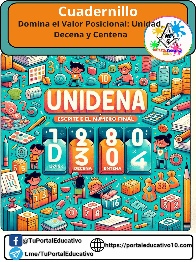 Domina El Valor Posicional Unidad, Decena y Centena Portaleducativo10 | PDF