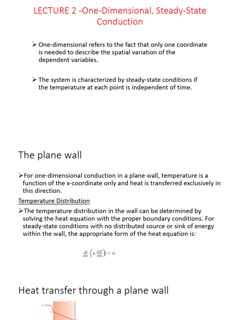 2.1 LECTURE 2 - One-Dimensional, Steady-State Conduction | Download Free PDF | Thermal ...