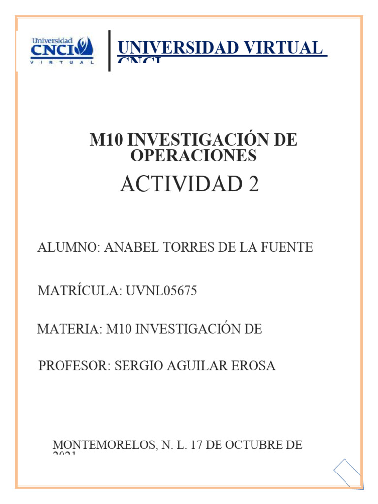 Métodos de Programación Lineal en Operaciones | PDF | Planificación ...