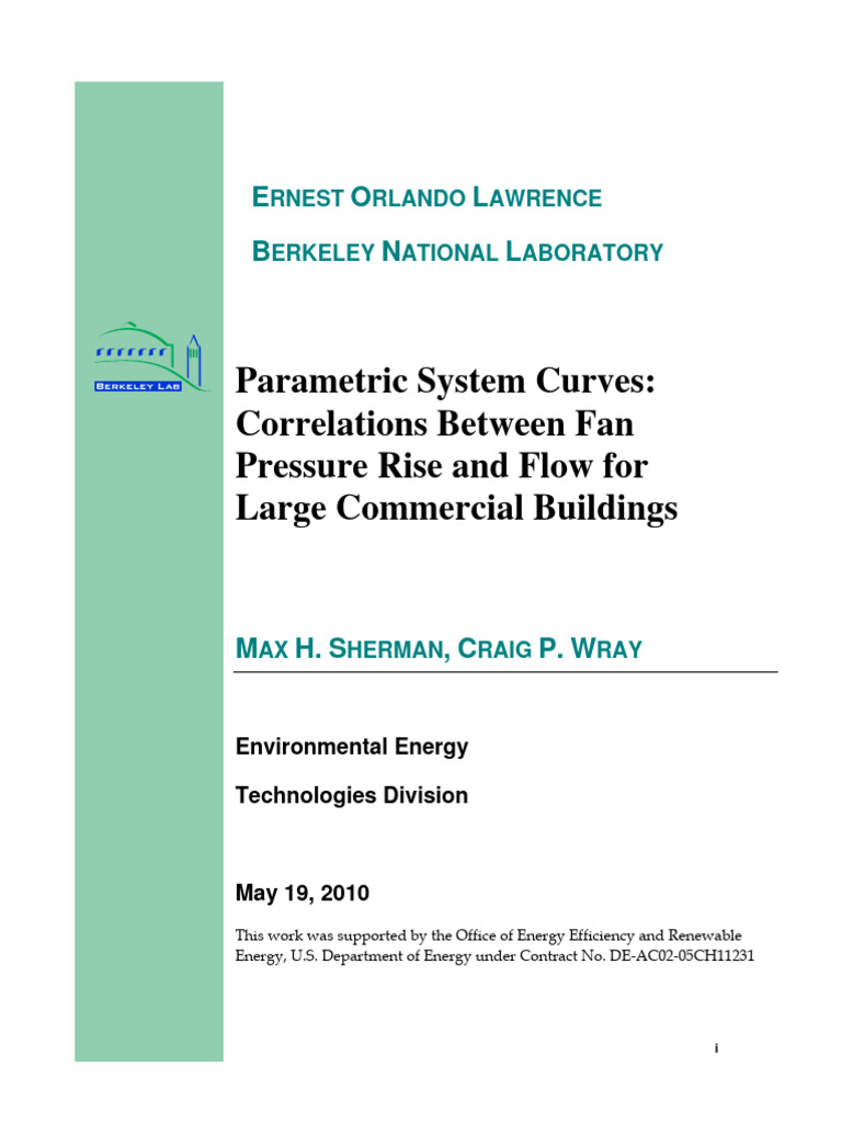 Max Sherman - Lbnl-3542e | PDF | Duct (Flow) | Damping