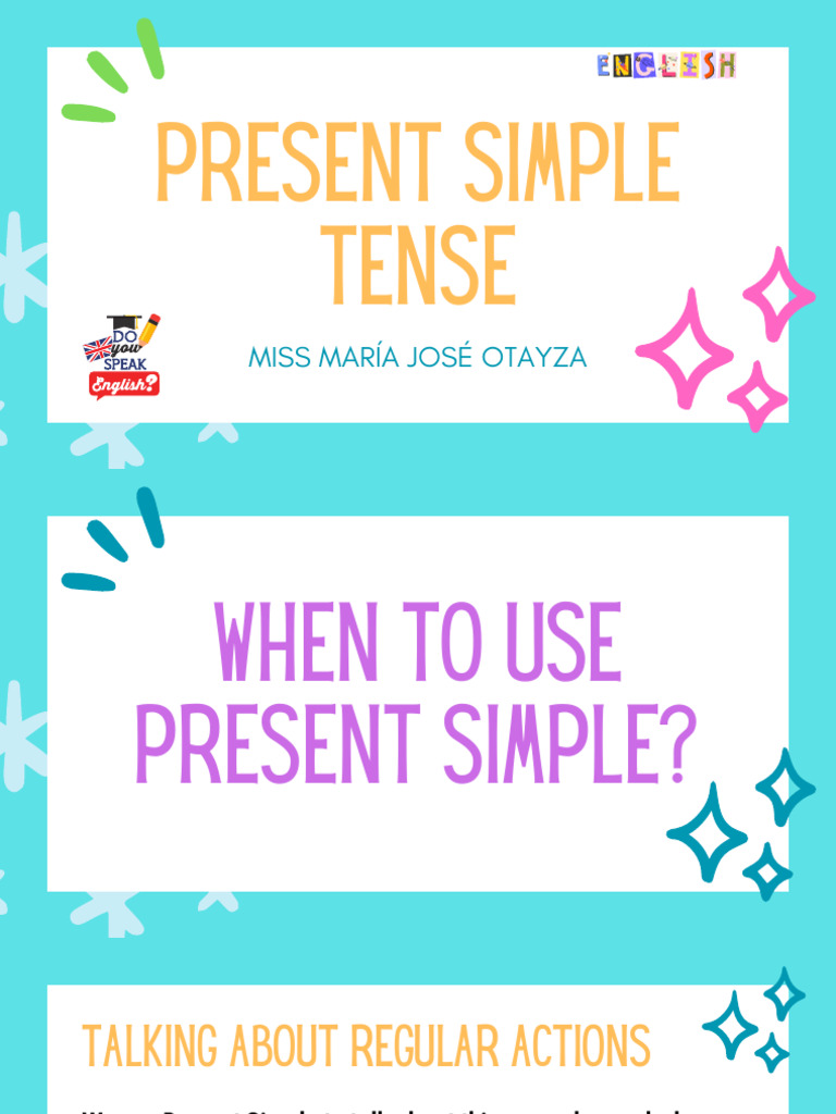 When To Use Present Simple | PDF