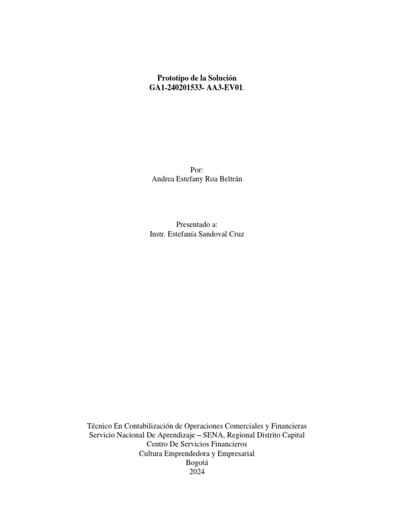 Prototipo de Solución GA1-240201533 - AA3-EV01. | PDF