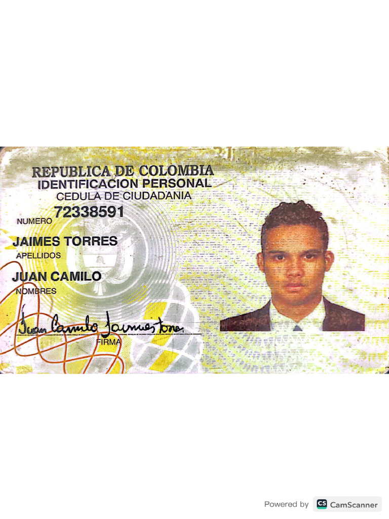 Cédula Juan Camilo | PDF