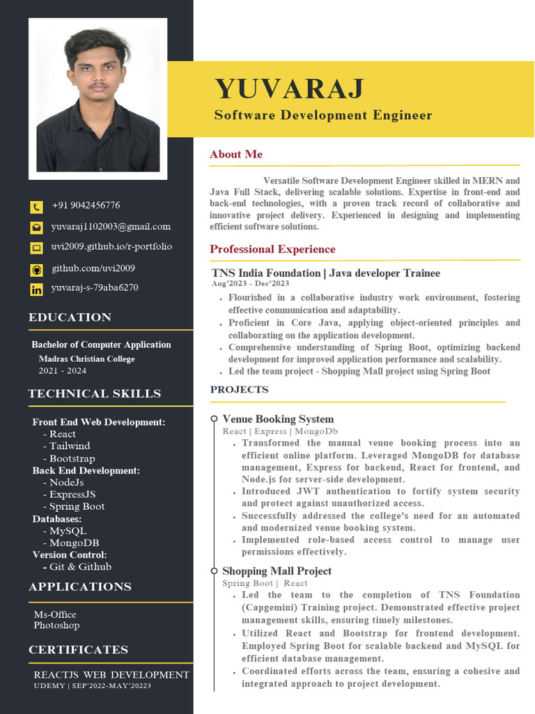Yuvaraj Feb | PDF | Web Development | Information Technology Management