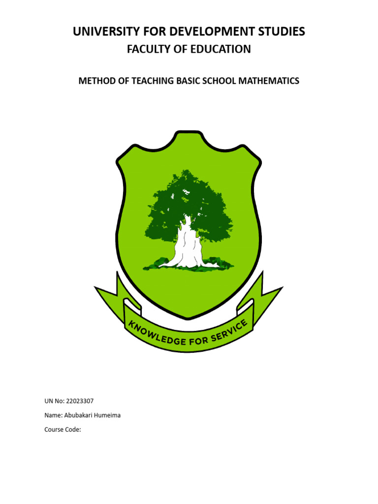 University For Development Studies | PDF