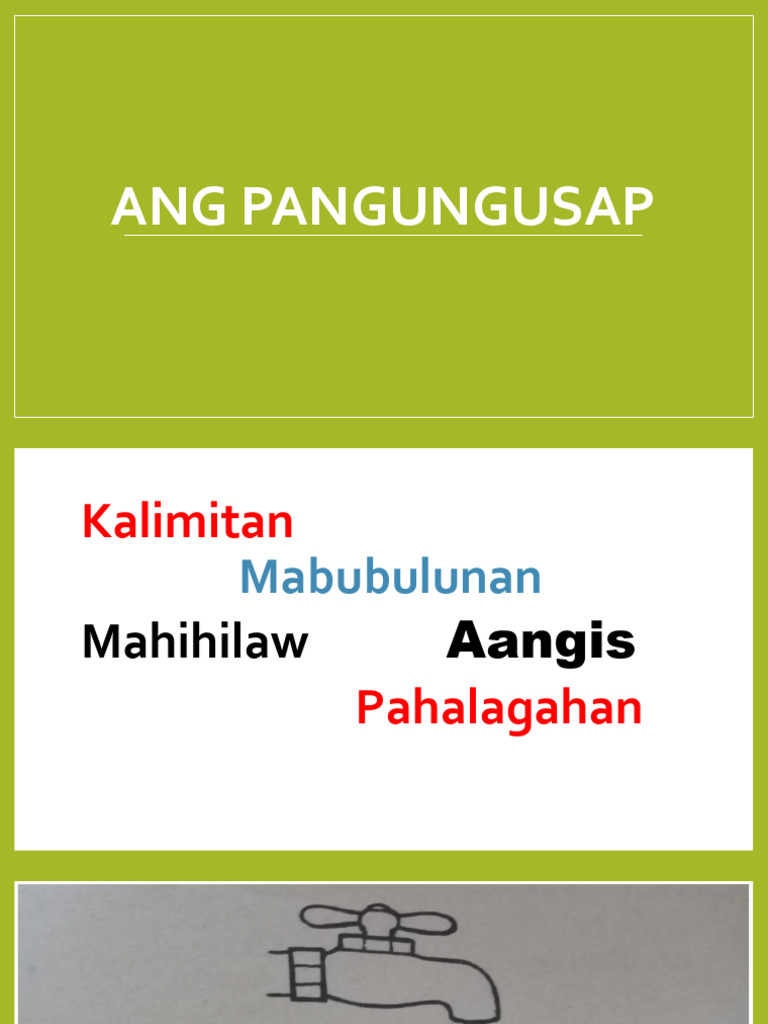 Ang Pangungusap | PDF