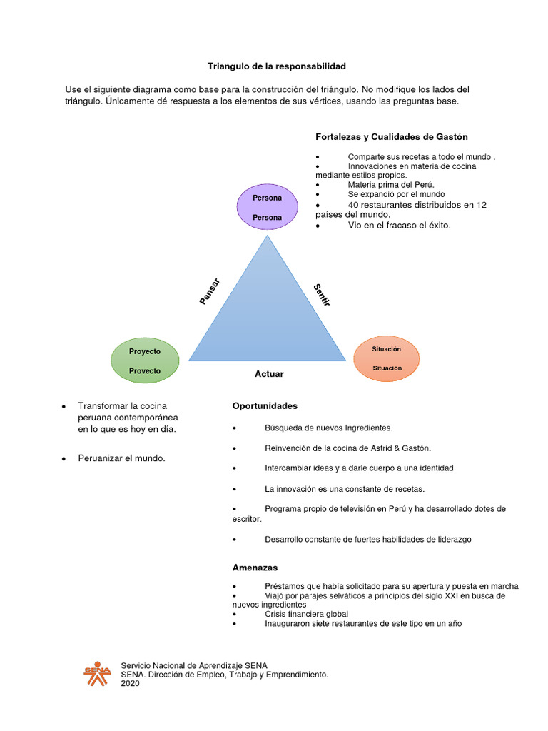 Triangulo de La Responsabilidad | PDF | Cocina, comidas y vino