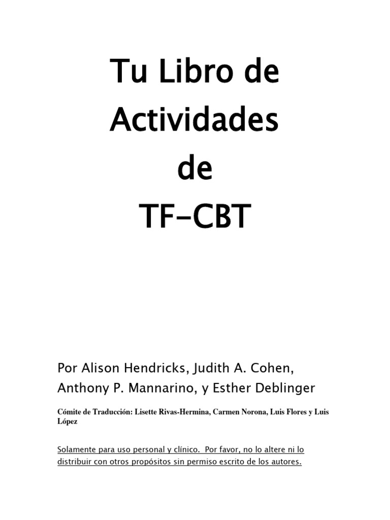 Actividades de TF-CBT para Niños | PDF | Pensamiento | Terapia