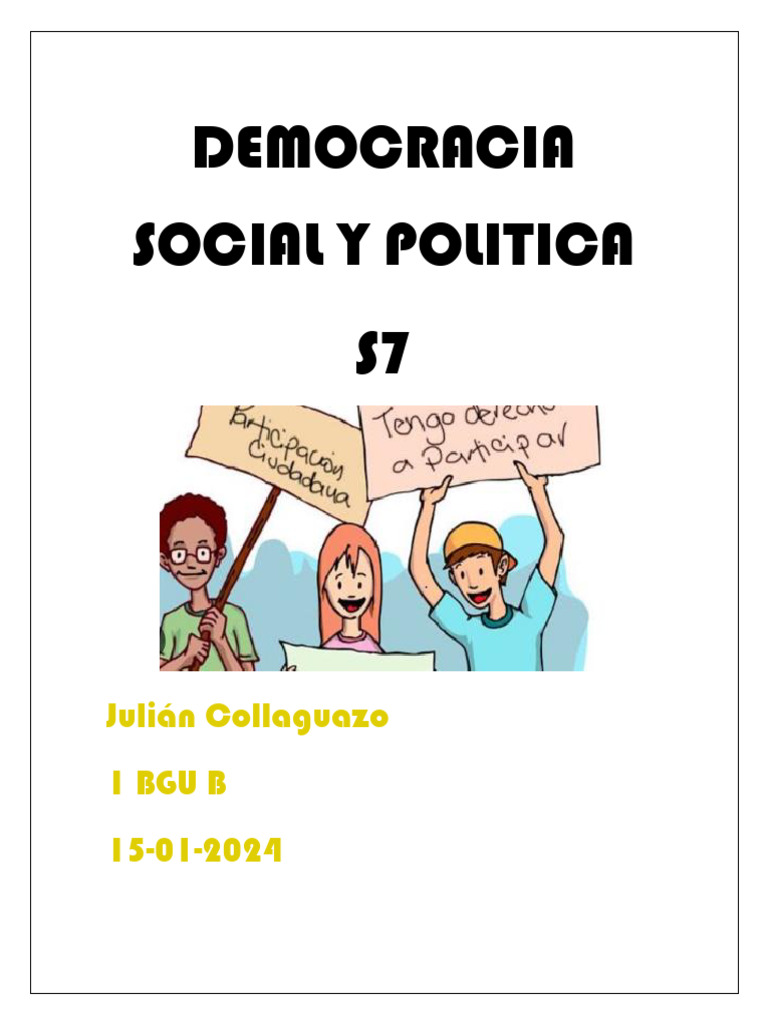 Democracia Social y Politica | Descargar gratis PDF | Democracia ...