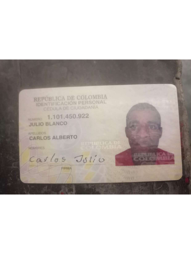 Cedula Carlos Julio | PDF